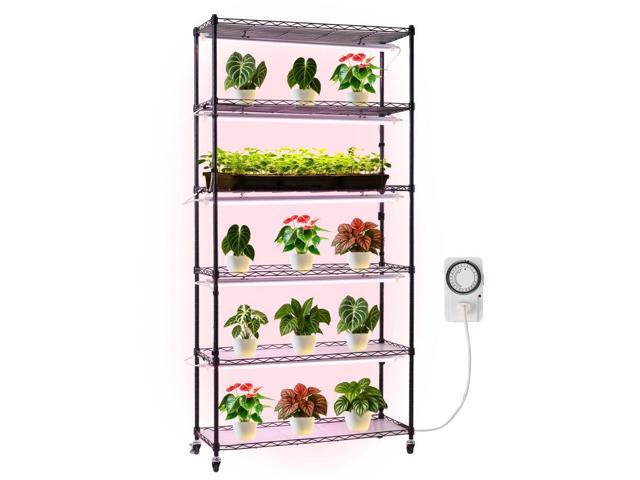 Click here for VEVOR Plant Shelf with Grow Light  6-Tier Indoor P... prices