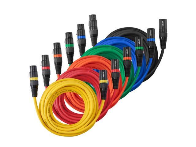 Click here for VEVOR XLR Cable 20 ft  6 Pack  Shielded Balanced D... prices