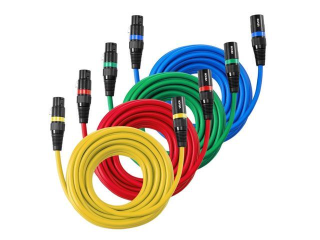 Click here for VEVOR XLR Cable 25 ft  4 Pack  Shielded Balanced D... prices