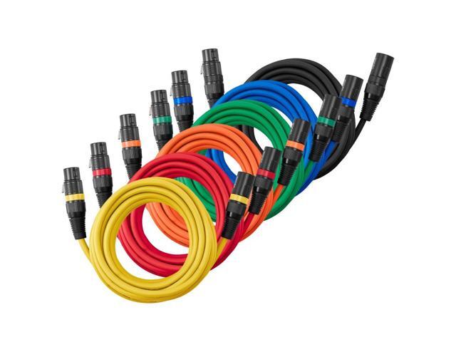 Click here for VEVOR XLR Cable 15 ft  6 Pack  Shielded Balanced D... prices