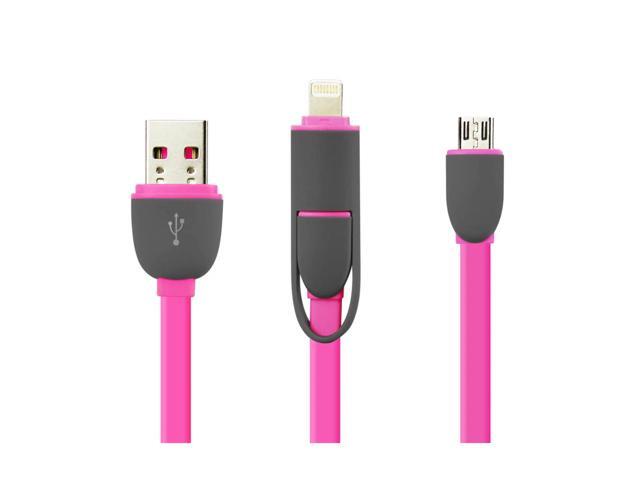 Click here for REIKO 8PIN AND MICRO USB FLAT CABLE 3.2FT 2-IN-1 U... prices