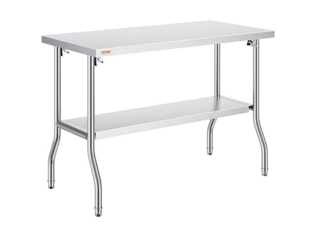 Click here for VEVOR Folding Commercial Prep Table  48 x 24 Inch... prices