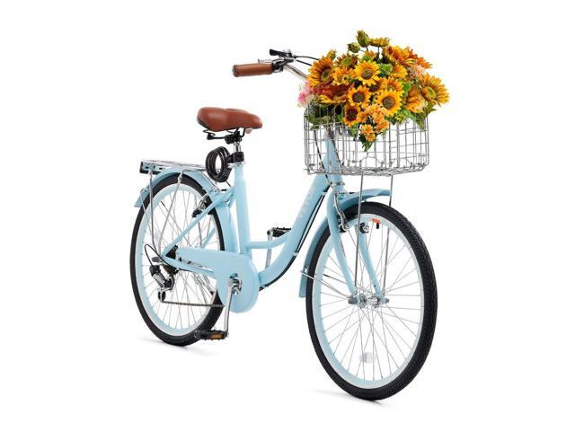 Click here for VEVOR Cruiser Bike  7-Speed  24-Inch Light Blue Be... prices