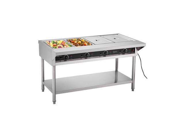 Click here for VEVOR 4-Pan Commercial Food Warmer  Electric Steam... prices