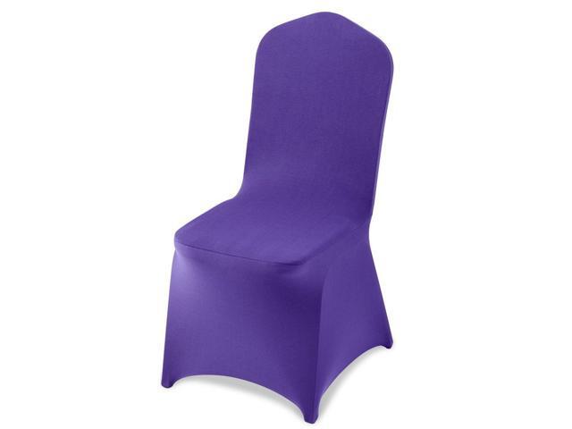 Click here for VEVOR 50 Pcs Purple Chair Covers  Polyester Spande... prices