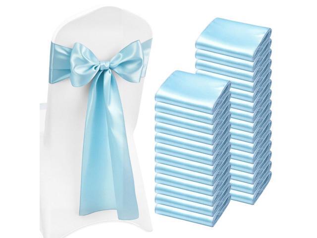 Click here for VEVOR Satin Chair Sashes Bows  100PCS Chair Ribbon... prices