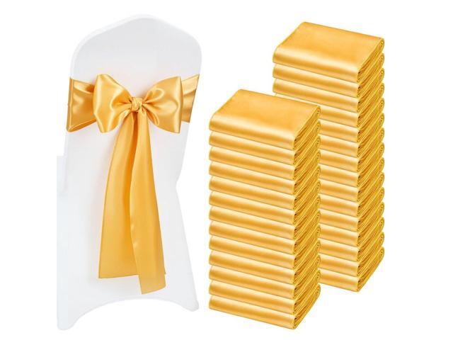 Click here for VEVOR Satin Chair Sashes Bows  100PCS Chair Ribbon... prices
