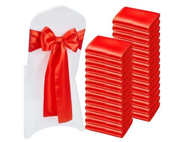 Click here for VEVOR Satin Chair Sashes Bows  100PCS Chair Ribbon... prices