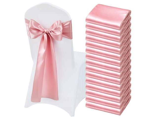 Click here for VEVOR Satin Chair Sashes Bows  50PCS Chair Ribbon... prices