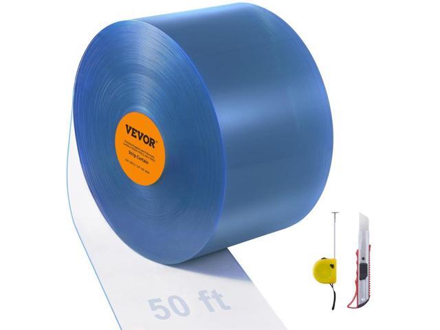 Click here for VEVOR Clear PVC Strip Curtain  50 ft Length x 8 in... prices