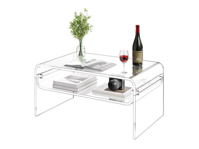 Click here for VEVOR Acrylic Coffee Table  2 Tiers Center Table w... prices