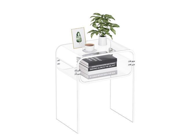 Click here for VEVOR Acrylic Side Table  2 Tiers Clear Bedside Ta... prices