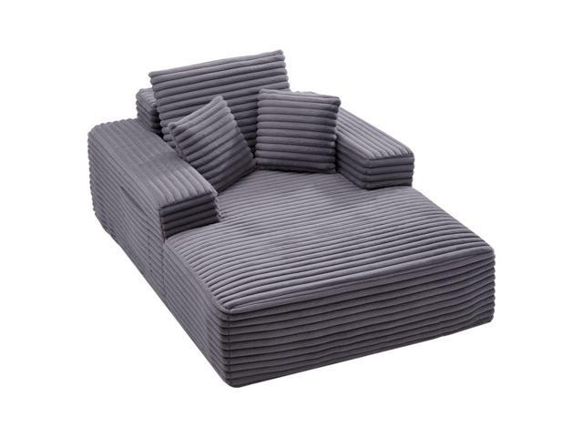 Click here for VEVOR Chaise Lounge Chair  54 in Boneless Chaise L... prices