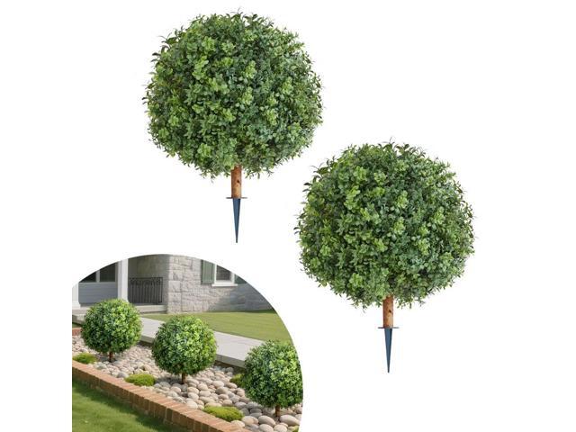 Click here for VEVOR Artificial Topiary Boxwood Trees with Ground... prices