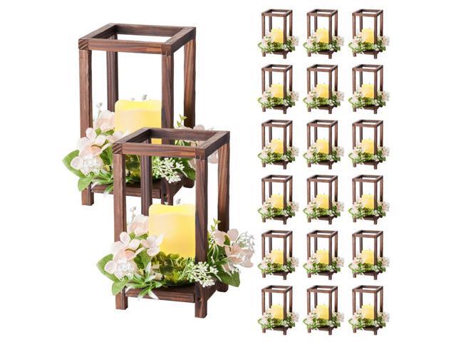 Click here for VEVOR 20 Set/60 Pcs Wooden Wedding Lantern Centerp... prices
