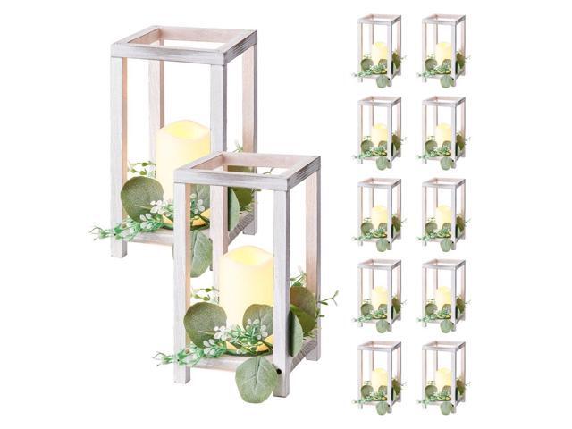 Click here for VEVOR 12 Set/36 Pcs Wooden Wedding Lantern Centerp... prices