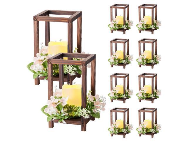 Click here for VEVOR 10 Set/30 Pcs Wooden Wedding Lantern Centerp... prices