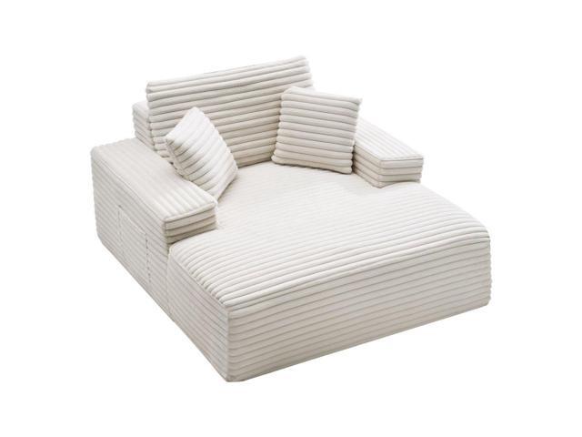 Click here for VEVOR Chaise Lounge Chair  54 in Boneless Chaise L... prices