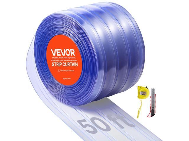 Click here for VEVOR Clear PVC Strip Curtain  50 ft Length x 8 in... prices