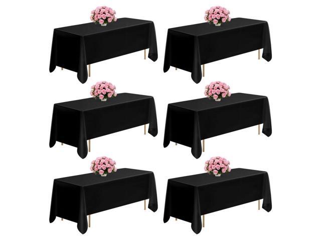 Click here for VEVOR Black Tablecloths for Rectangle Tables  6 Pa... prices