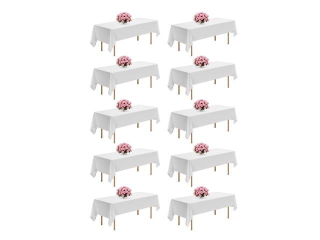 Click here for VEVOR White Tablecloths for Rectangle Tables  10 P... prices