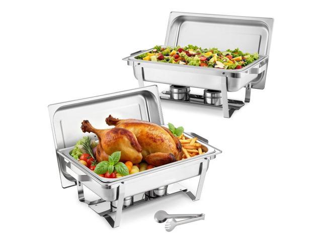 Click here for VEVOR Rectangle Chafing Dish  9 Qt 2 Pack Stainles... prices