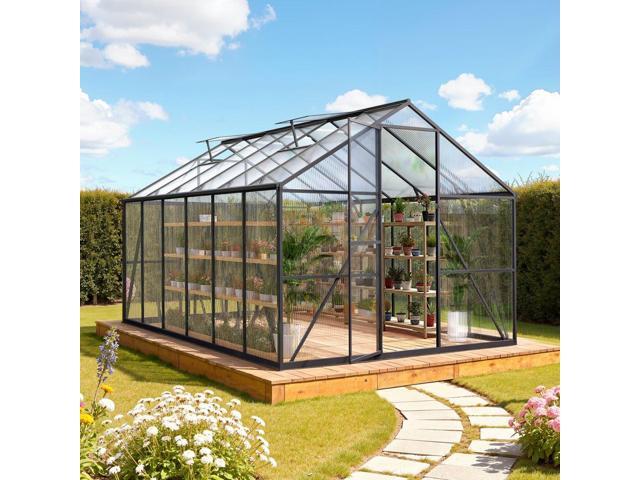 Click here for VEVOR 8 x 12 FT Polycarbonate Greenhouse  Heavy Du... prices