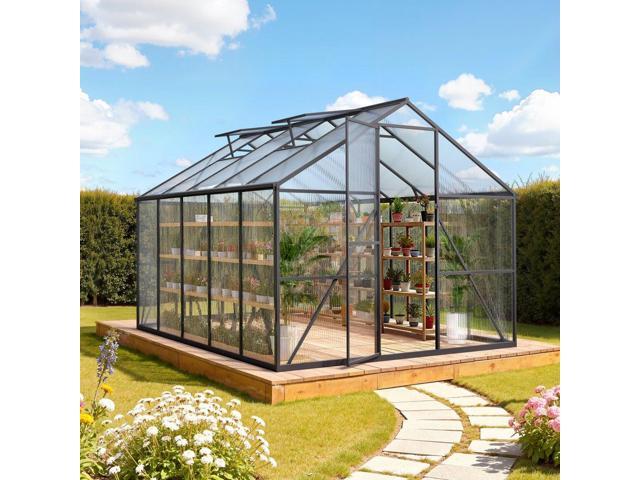Click here for VEVOR 8 x 10 FT Polycarbonate Greenhouse  Heavy Du... prices