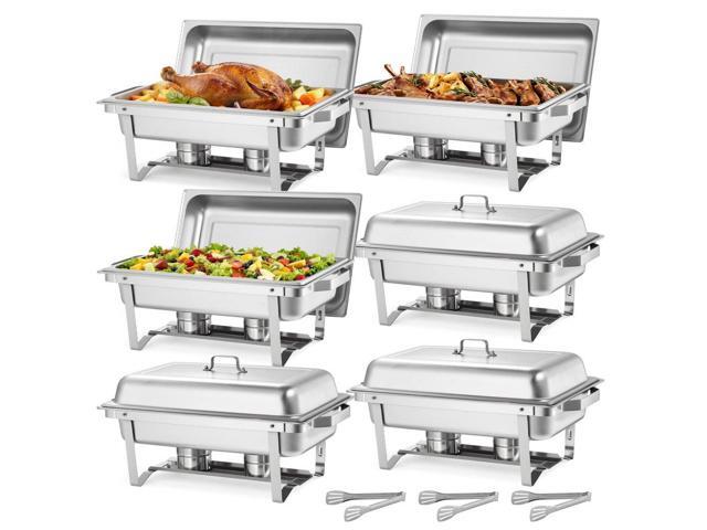 Click here for VEVOR Rectangle Chafing Dish  9 Qt 6 Pack Stainles... prices