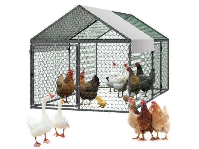 Click here for VEVOR Metal Chicken Coop for 4-6 Chickens  3.3 x 6... prices