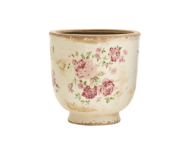 Click here for Nearly Natural 7.5 Tuscan Ceramic Floral Print Pla... prices