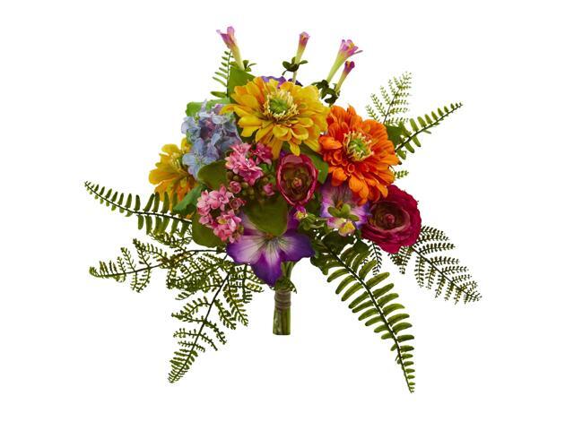 Click here for Nearly Natural 13 Mixed Flowers Artificial Bush (S... prices