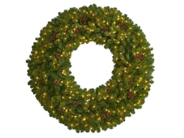 Click here for Nearly Natural 5 Christmas Wreath with 280 Lights... prices