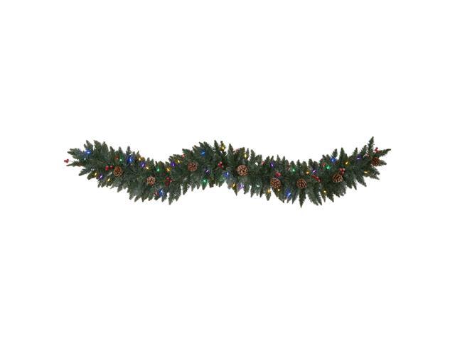 Click here for Nearly Natural 6 Flckd Garland  140 TIPS  50 Multi... prices