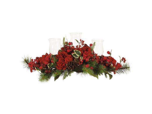 Click here for Nearly Natural 30 Holiday Hydrangea Candelabrum prices