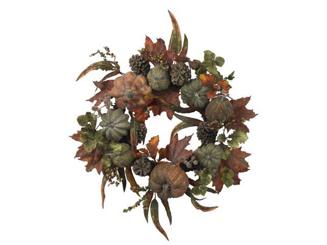 Click here for Nearly Natural 24 Pumpkin & Gourd Wreath prices