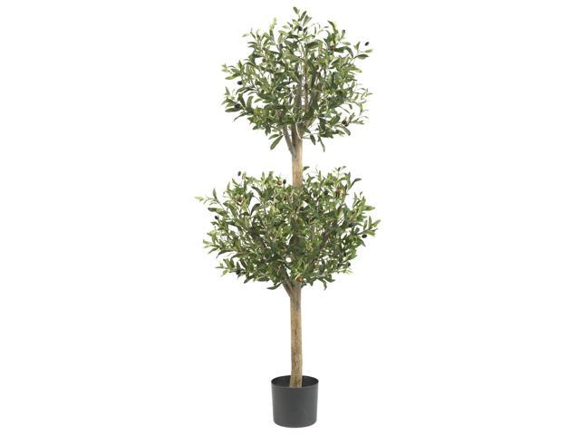 Click here for Nearly Natural 4.5 Olive Double Topiary Tree w/179... prices