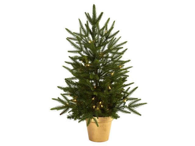 Click here for Nearly Natural 2.5 Christmas Tree w/Decorative Pla... prices