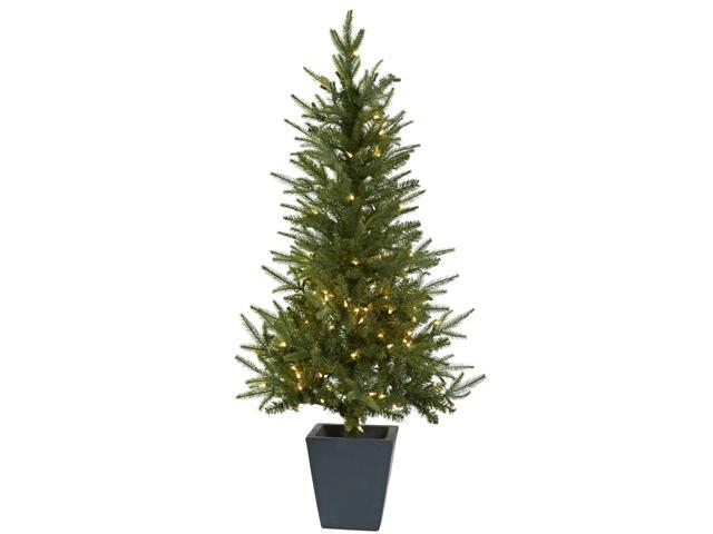 Click here for Nearly Natural 4.5 Christmas Tree w/Planter 275 Ti... prices
