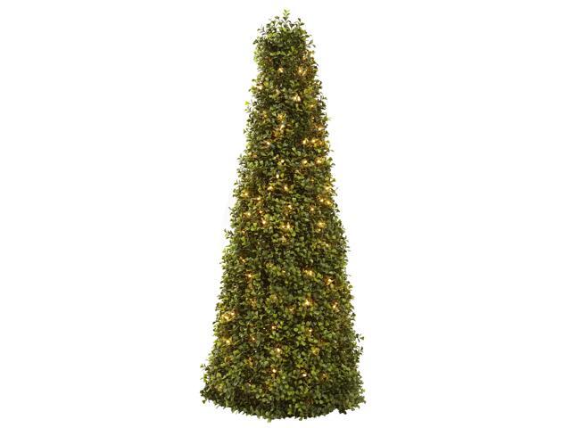 Click here for Nearly Natural 39 Boxwood Cone w/Lights prices