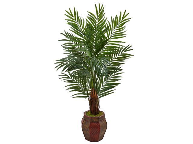 Click here for Nearly Natural 5 Areca Palm Tree in Weave Planter prices