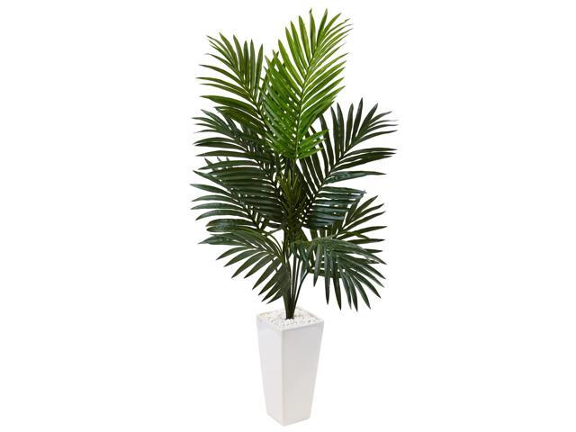 Click here for Nearly Natural 4.5 Kentia Palm Tree in White Tower... prices