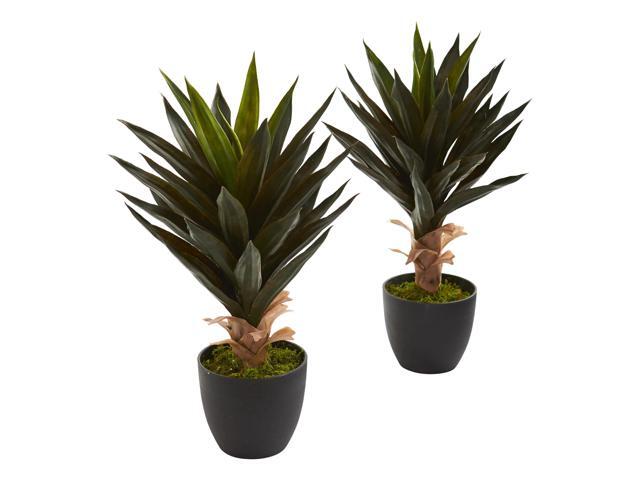 Click here for Nearly Natural 20 Agave Artificial Plant (Set of 2... prices