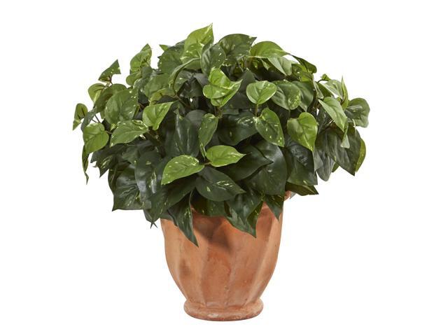 Click here for Nearly Natural 17 Pothos in Terracotta Planter prices