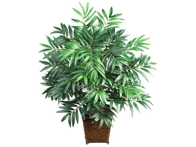 Click here for Nearly Natural Bamboo Palm w/Wood Wicker Basket prices