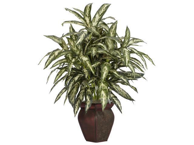 Click here for Nearly Natural Aglaonema w/Decorative Vase prices