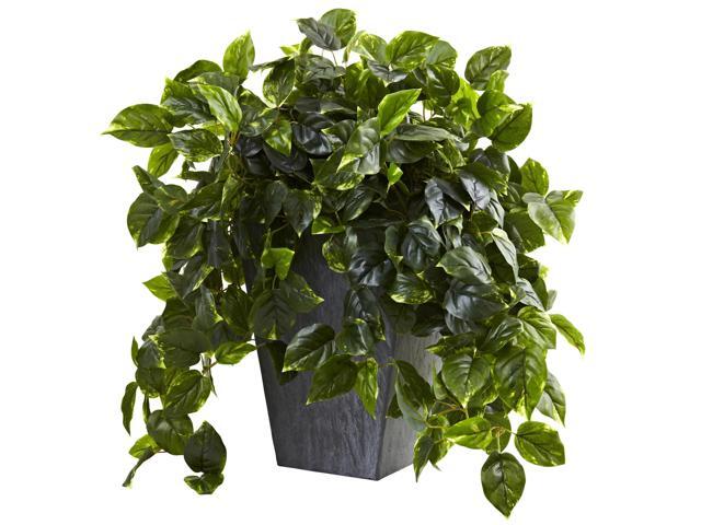 Click here for Nearly Natural 29 Pothos w/Slate Planter UV Resist... prices