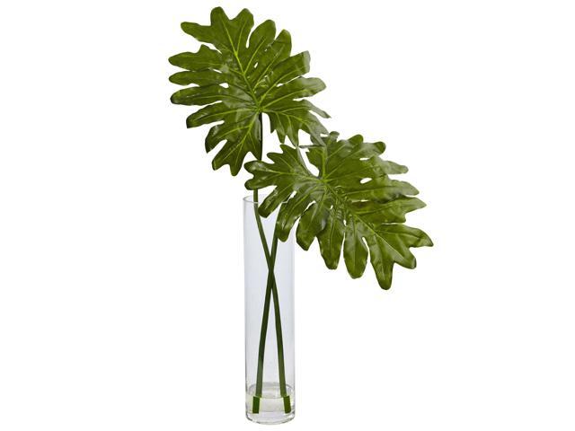 Click here for Nearly Natural 29 Philodendron in Cylinder Glass prices
