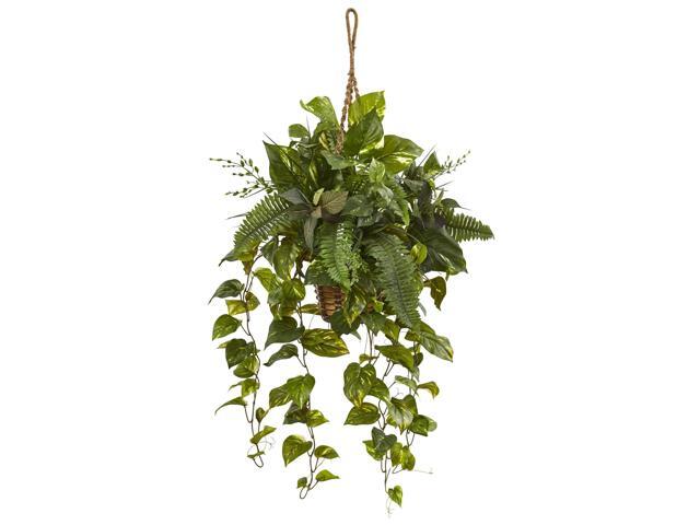 Click here for Nearly Natural 46 Mixed Pothos and Boston Fern in... prices