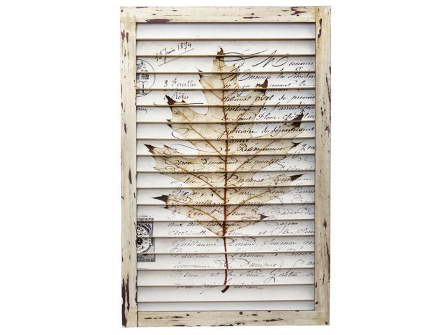Click here for Nearly Natural 24 Maple Leaf Window Shutter Wall D... prices